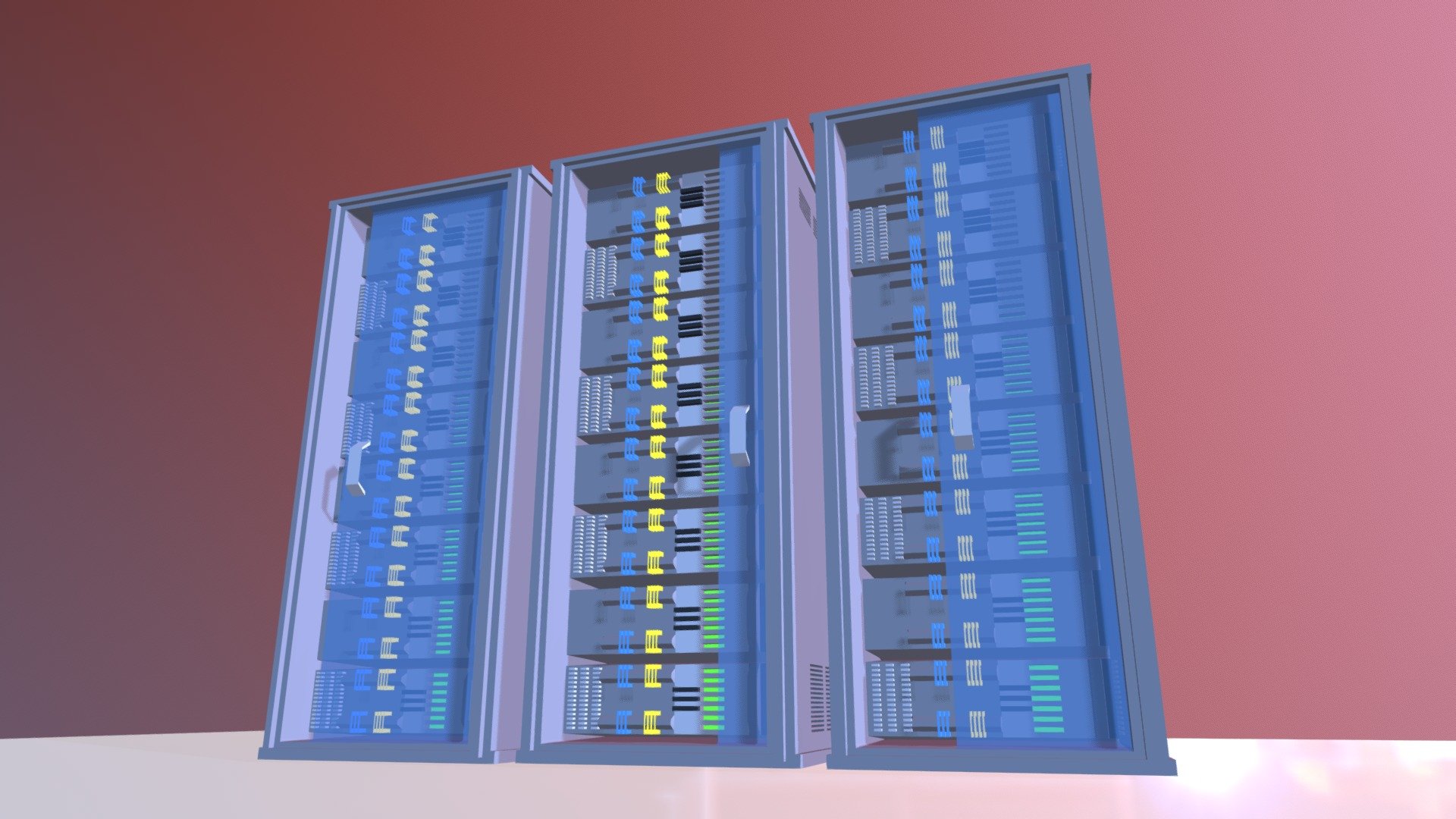 Servers - 3D model by Meda Krasauskaite (@meda.krasauskaite) [76ab20d ...
