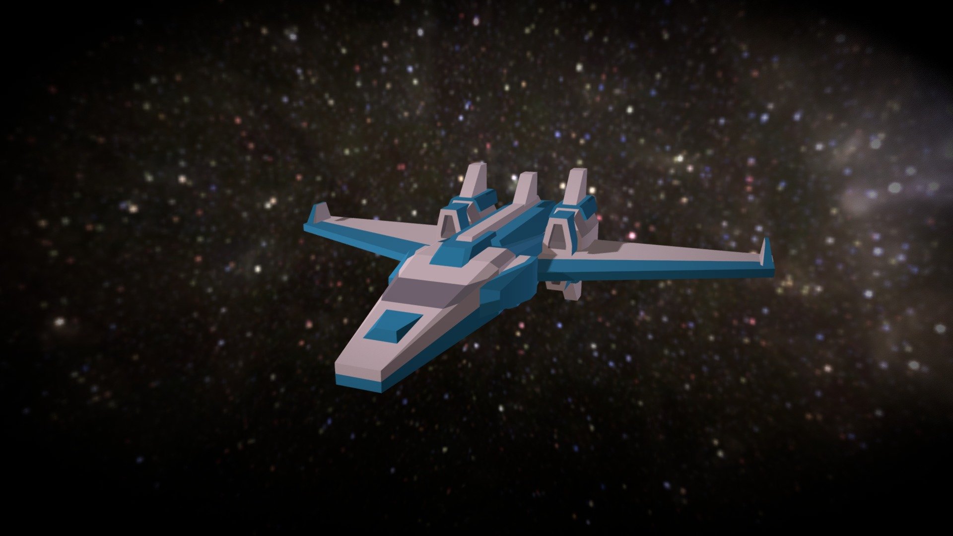 Low Poly Star Fighter - 3D model by mikedolan03 [76aba3c] - Sketchfab