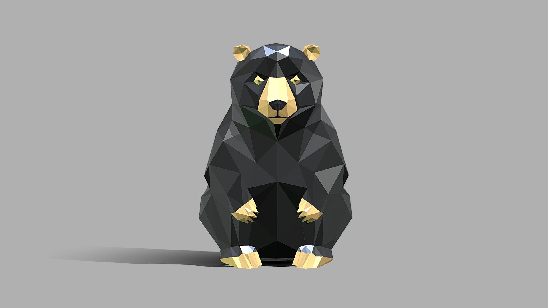 Low poly Bear decoration - Buy Royalty Free 3D model by Elephai ...
