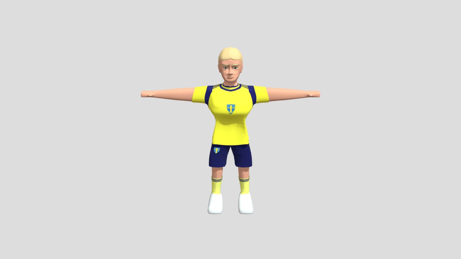 Female Football Player - Download Free 3D model by julietacanillas ...