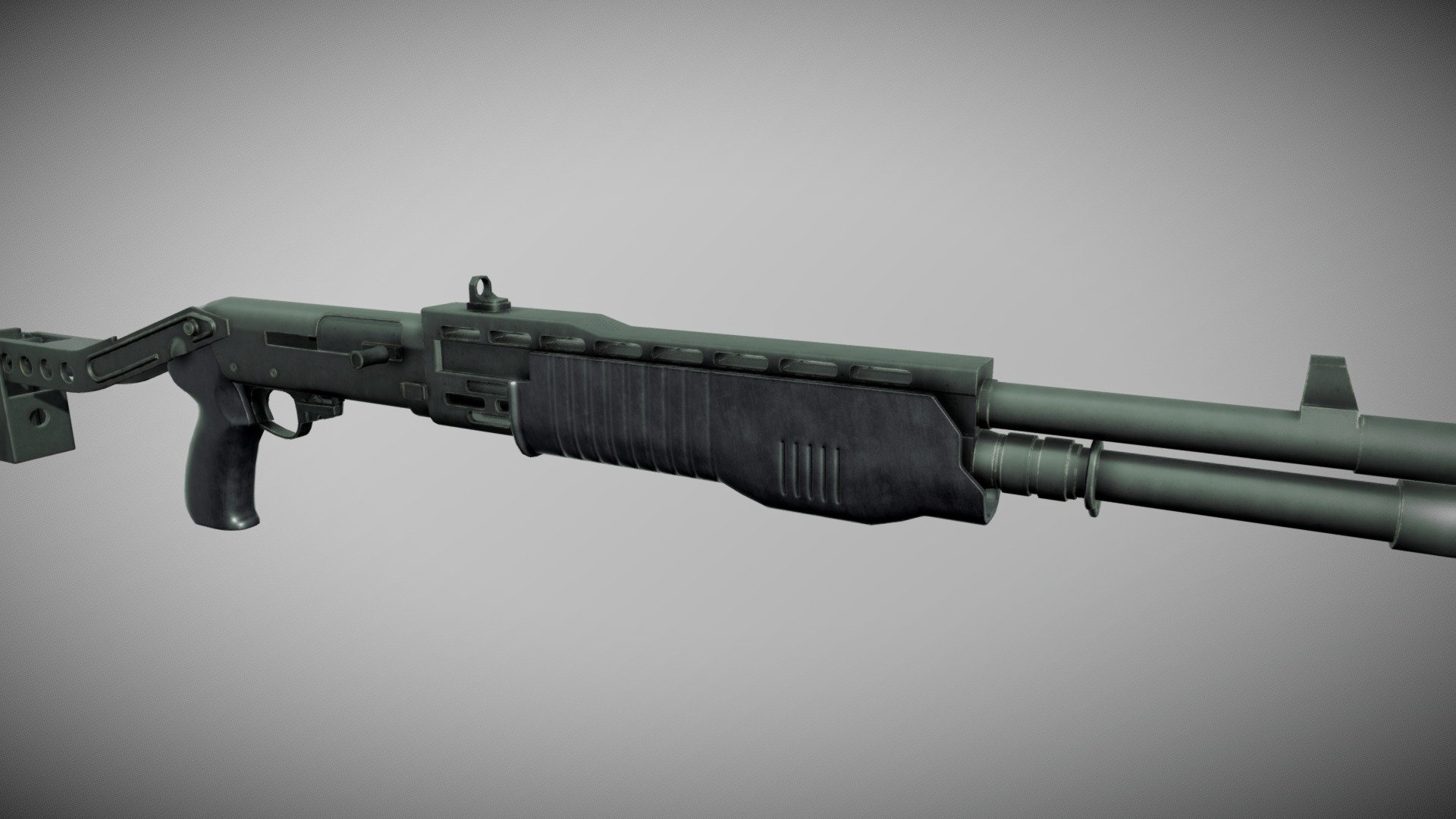 Franchi SPAS 12 Shotgun - Download Free 3D model by UnSkillZ ...