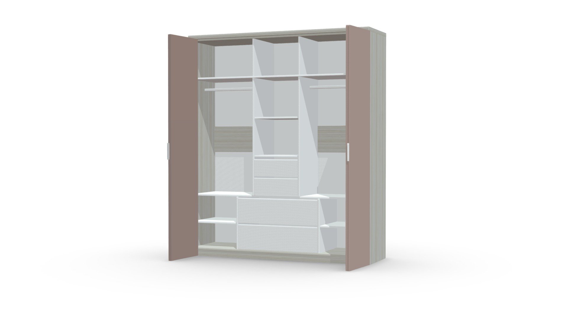 Closet Wing Line SH200 - Download Free 3D model by Эльба Мебель (@elba ...