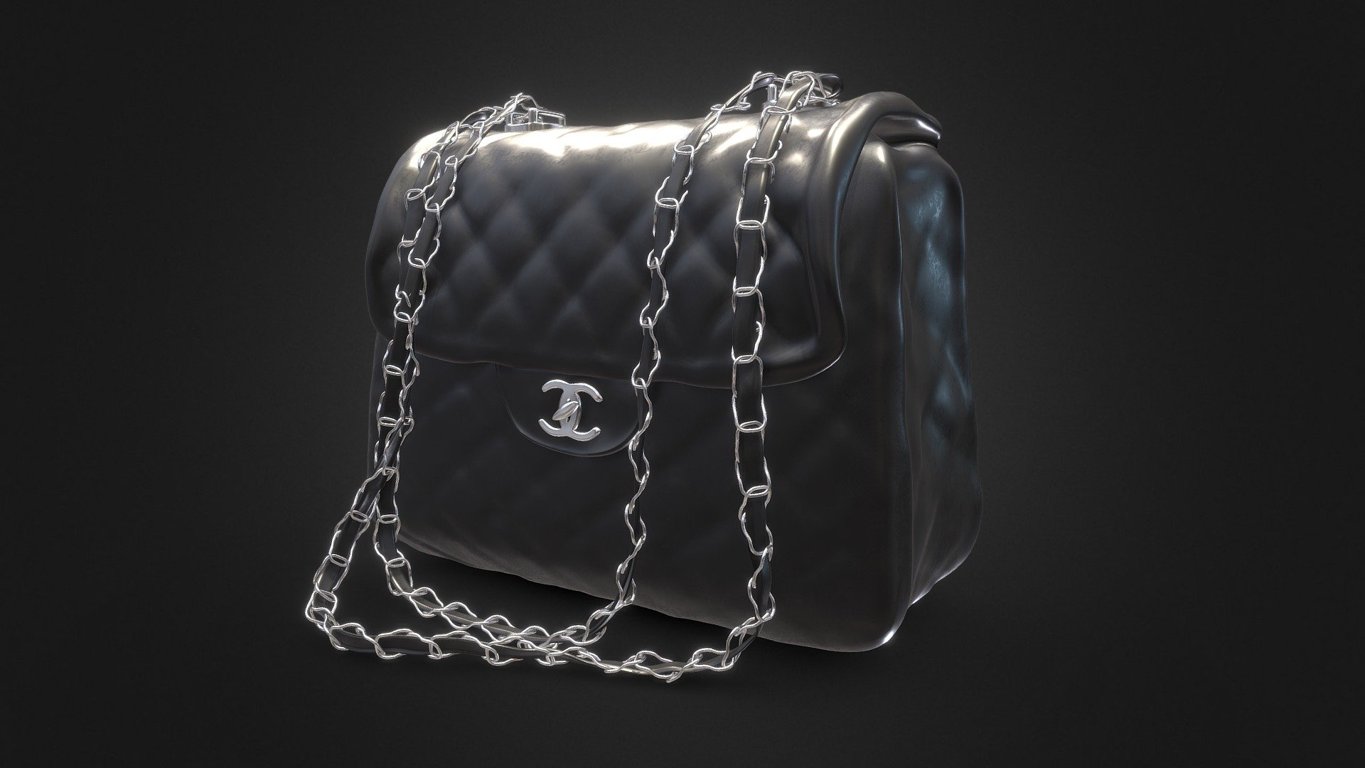 Chanel Leather Bag for Women - Download Free 3D model by alitural ...