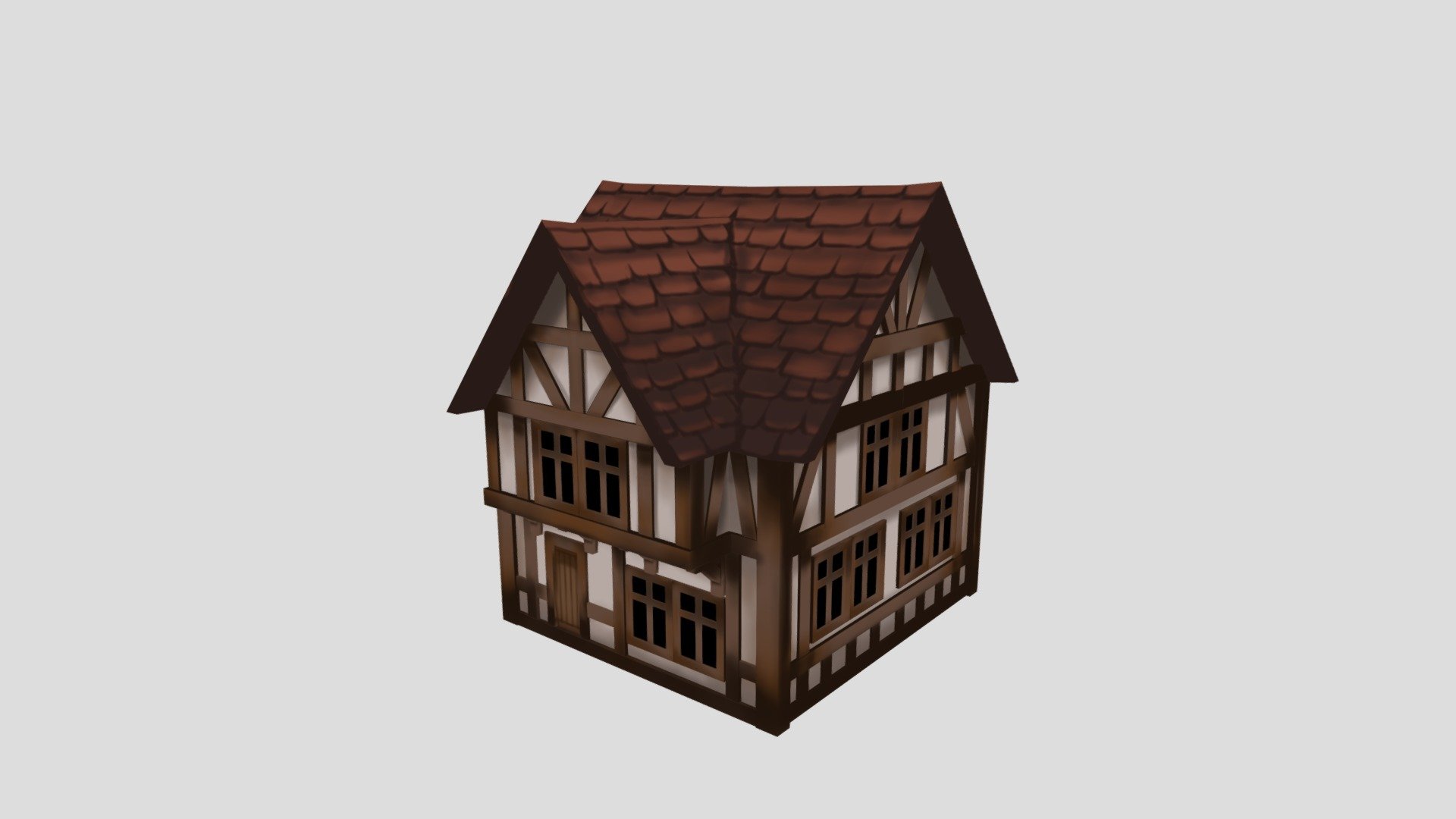 Medieval House - 3D model by Kelly Liang (@kellythekraken) [76b13ad ...