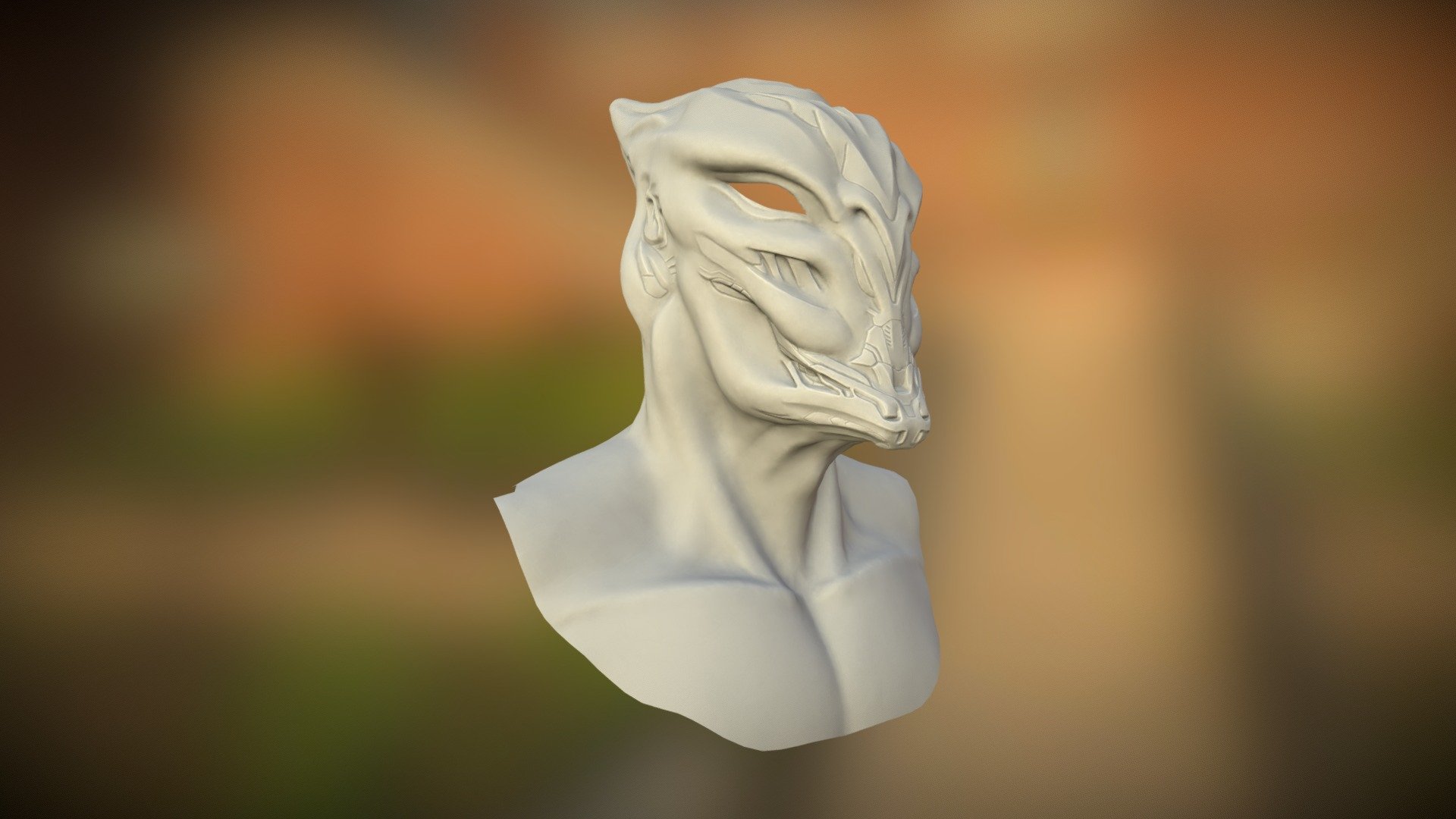 Alien Head - 3D model by Luca Scheller (@luca-scheller) [76b1878 ...