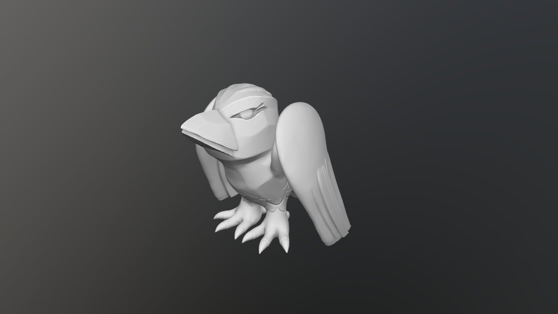 Stylized Raven for 3D printing - Download Free 3D model by kaptenR ...