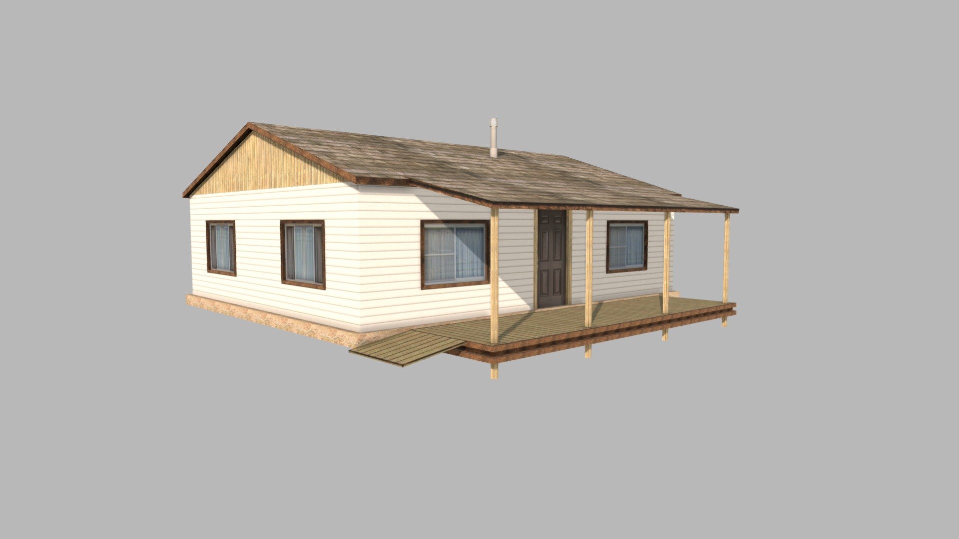 LowPoly Suburban House - Download Free 3D model by DarwinDOS (@darwin ...