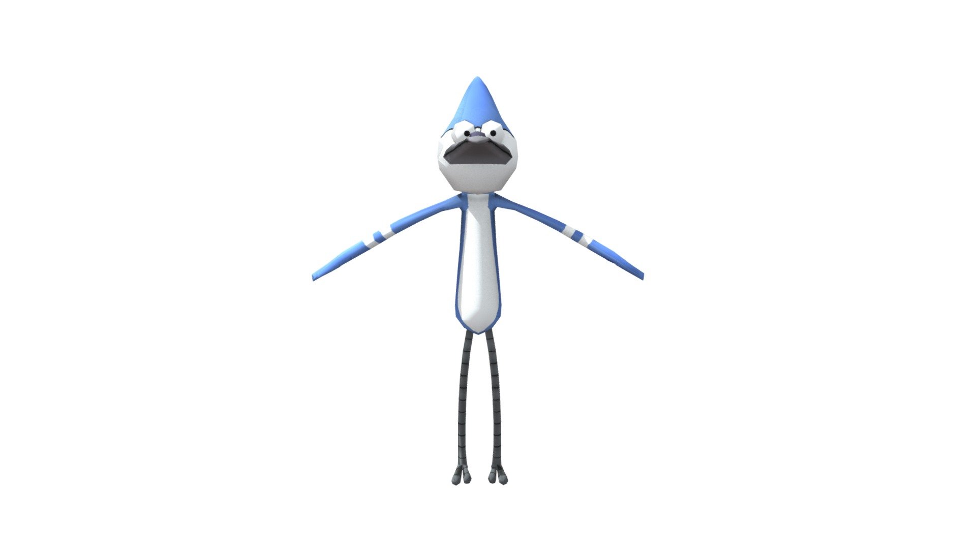 Mordecai - Download Free 3D model by AidanYT55Twt (@Pofdpoi) [76b4693 ...