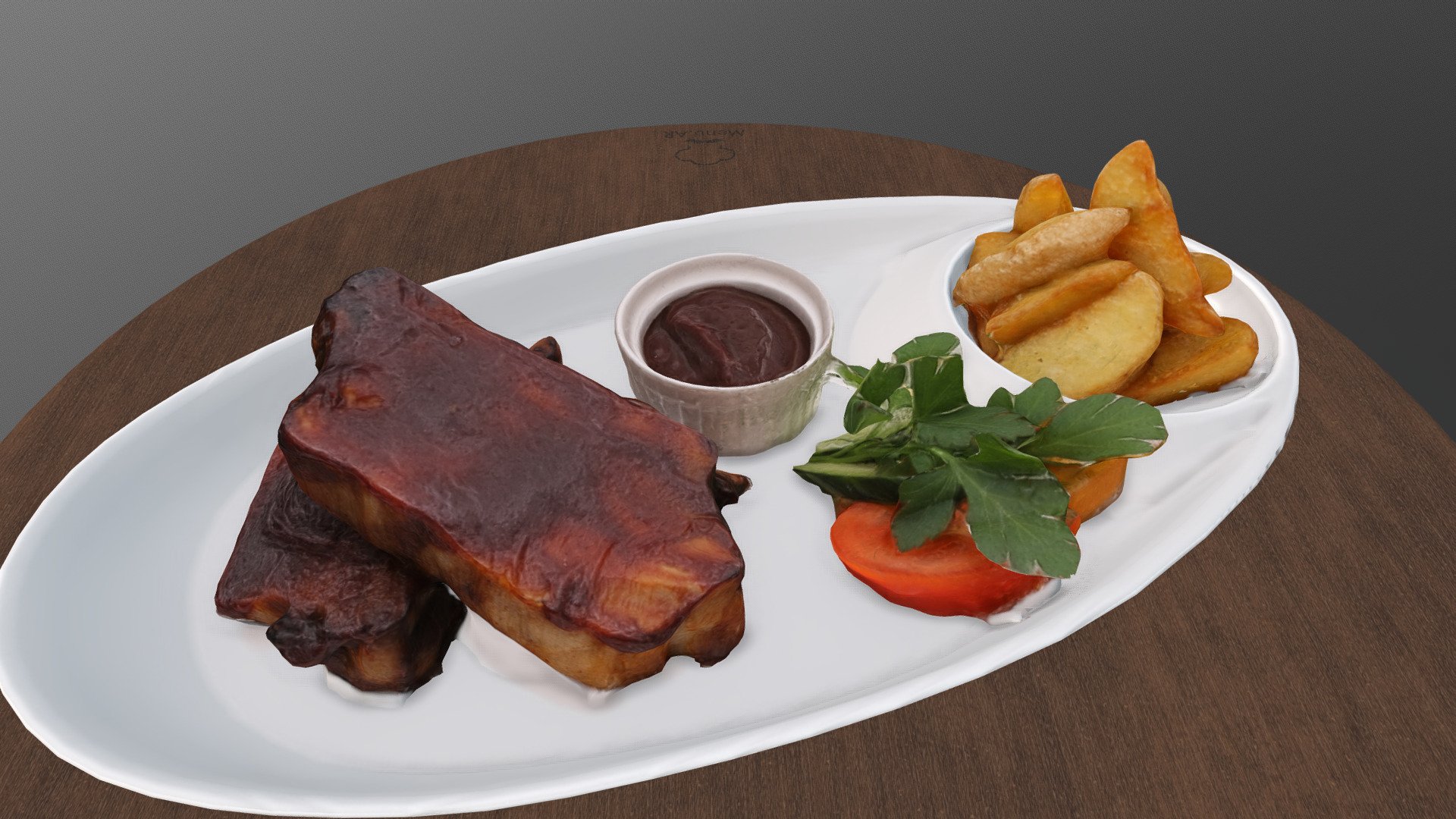 Rebra Barbeq_rebr - 3D model by Menu AR (@menu_ar) [76b486e] - Sketchfab