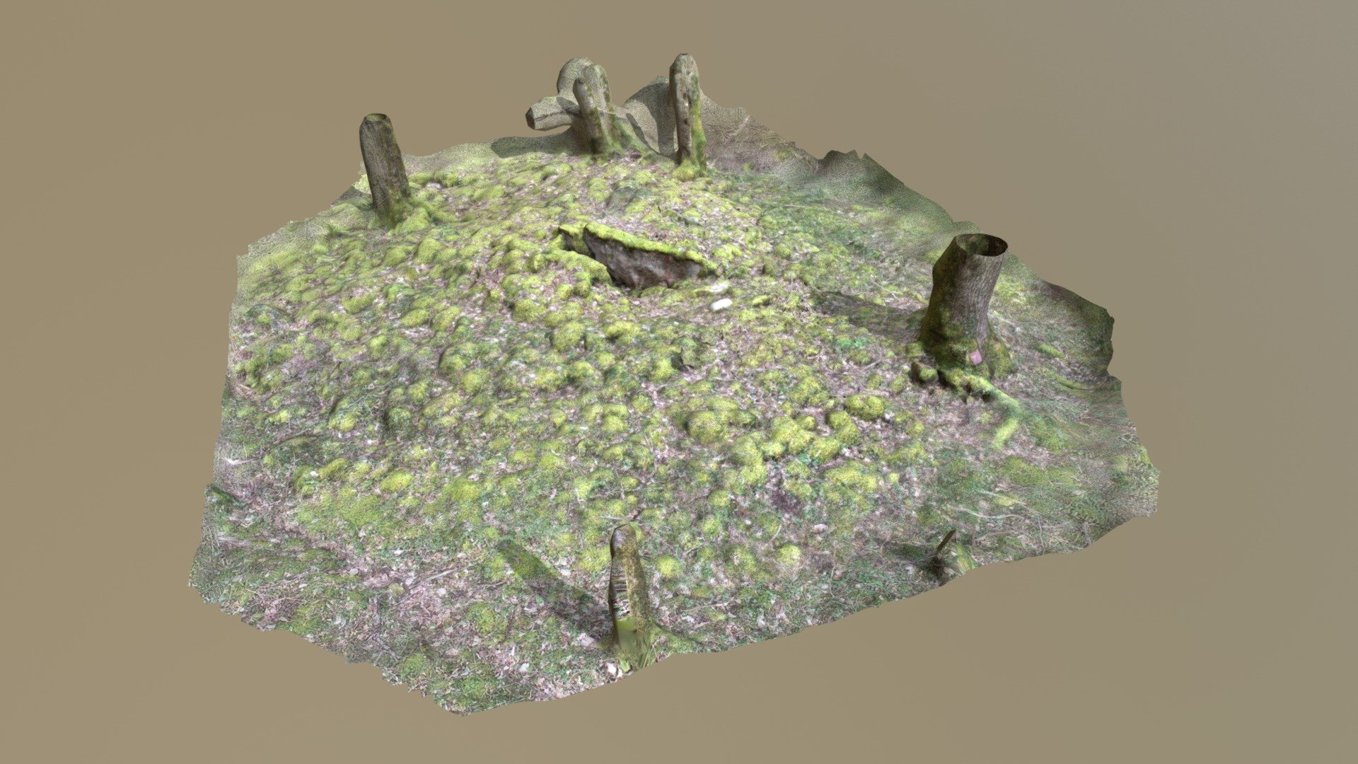 Coffre sous tumulus - 3D model by cfd2i [76b6379] - Sketchfab