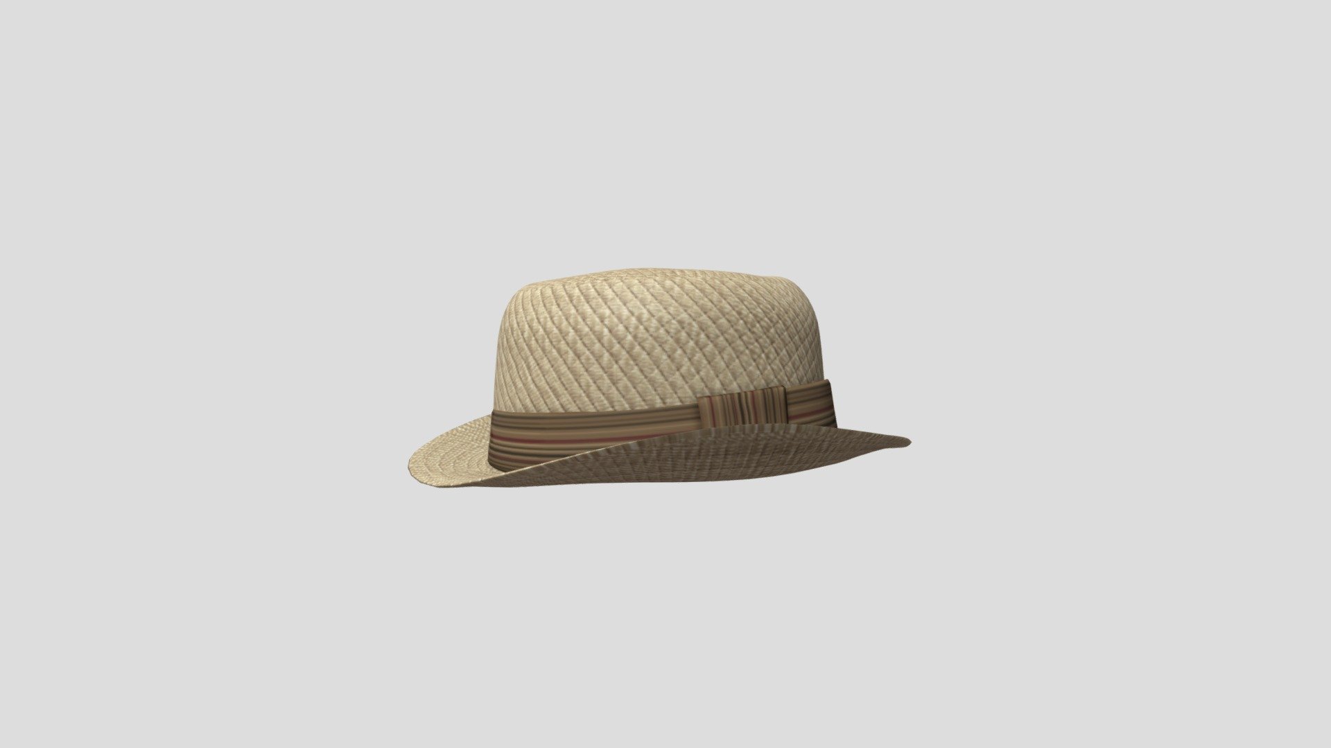 Low Poly Female Beach Time Fedora Summer Hat - Buy Royalty Free 3D ...