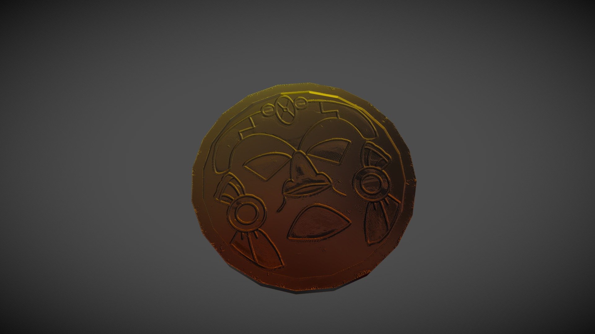 Mayan Style Coin - 3D model by BenDawson [76bb1aa] - Sketchfab