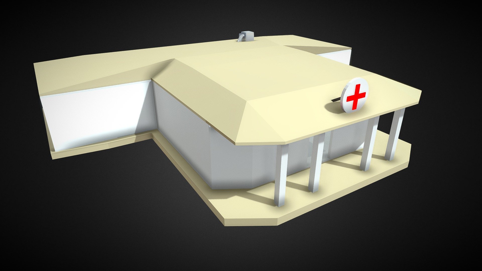 Health Clinic (Low Poly Style) - Download Free 3D model by Tiko ...