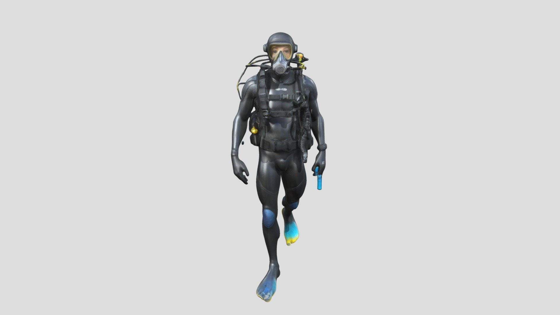Scuba Diver - 3D model by kazancmina [76bd7a9] - Sketchfab