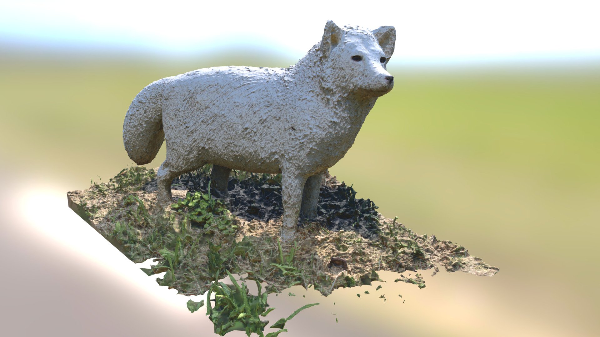 Le renard blanc - Download Free 3D model by maisondeladame [76bf9fc ...