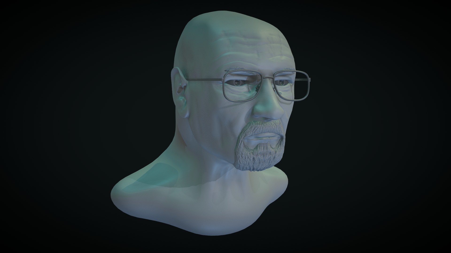 Walter White Bust - 3D model by Pablo Rey Garcia (@PabloReyGarcia ...