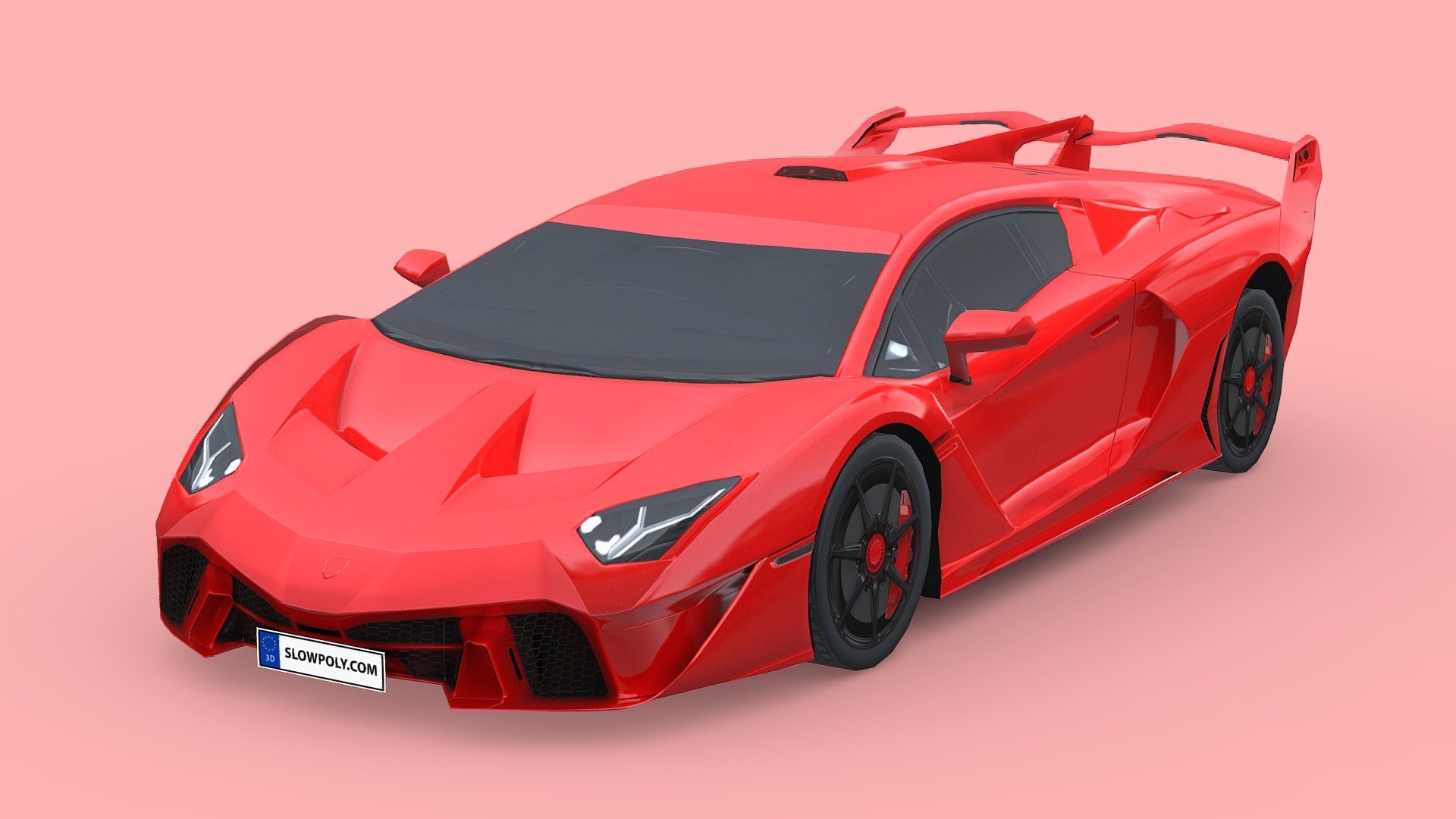 Lamborghini SC18 2019 - Buy Royalty Free 3D model by slowpoly [76c03d9] - Sketchfab Store