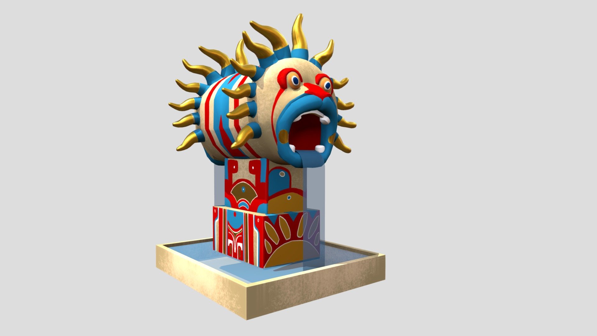 Battle Royal Map Asset - Ancient Statue 01 - 3D model by Murat.Yasin ...