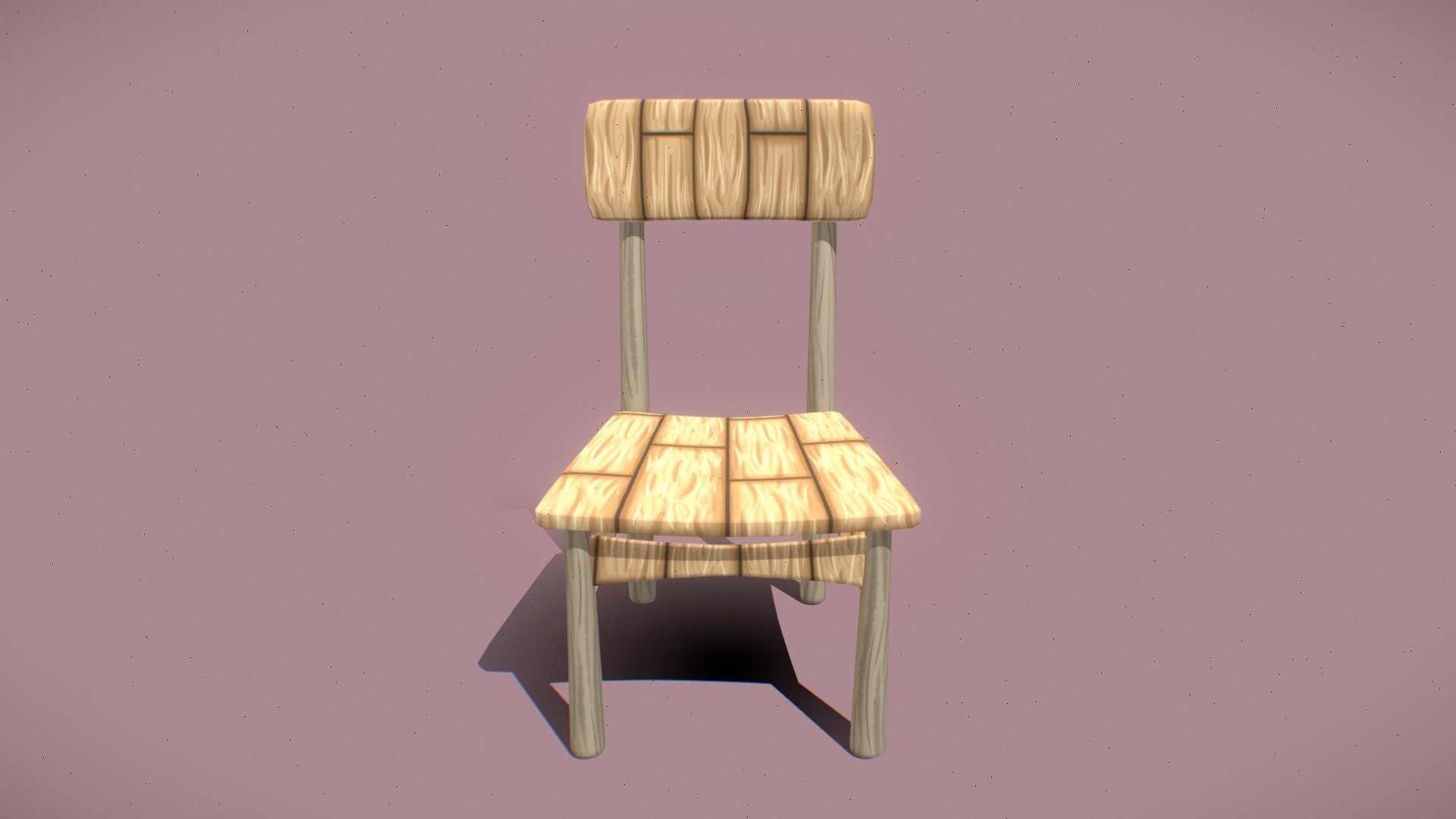 Stylized wooden chair - Download Free 3D model by NatalieTeo [76c3d49 ...