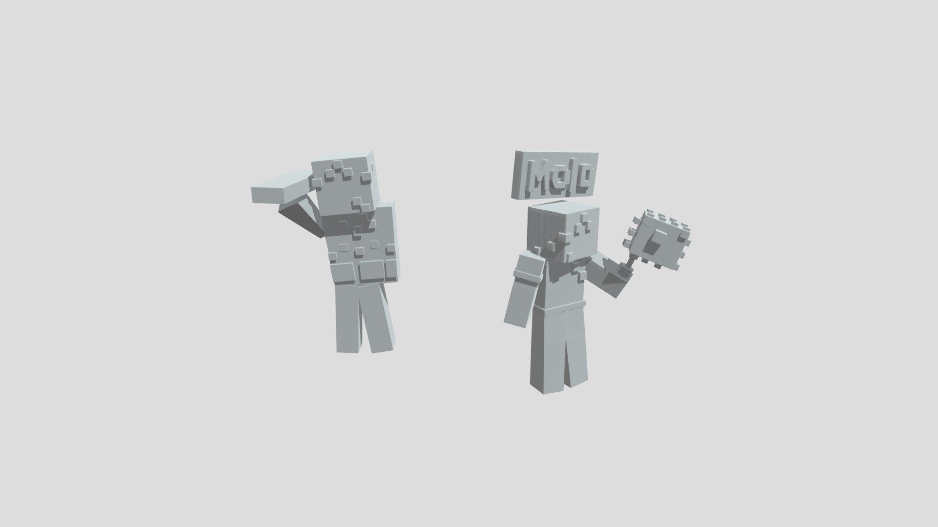 Sharks on a Tiny Minecraft Island - 3D model by Thejoels14 [76c42b4 ...