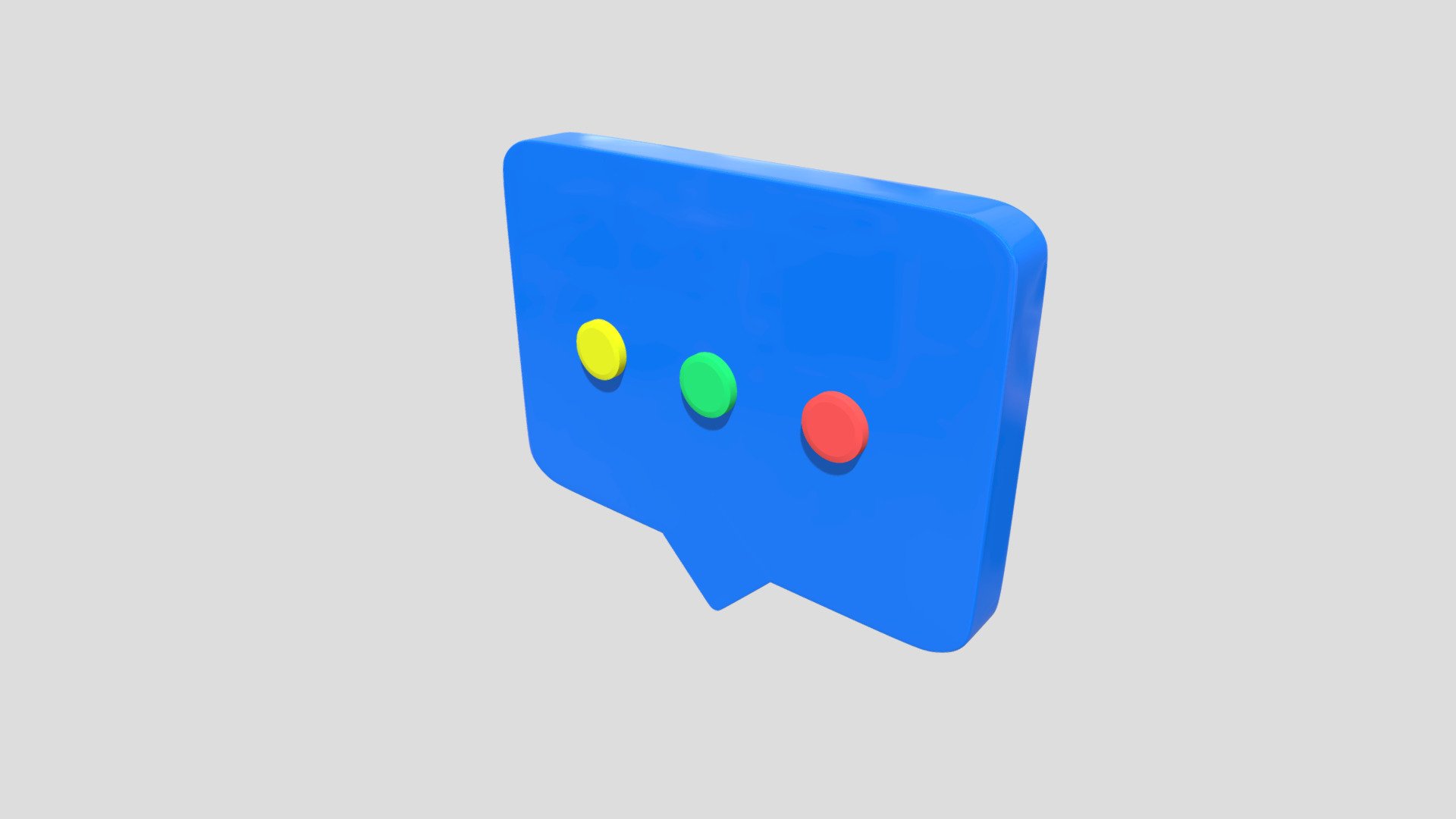 Chat Icon - Download Free 3D model by palymotion [76c43f6] - Sketchfab