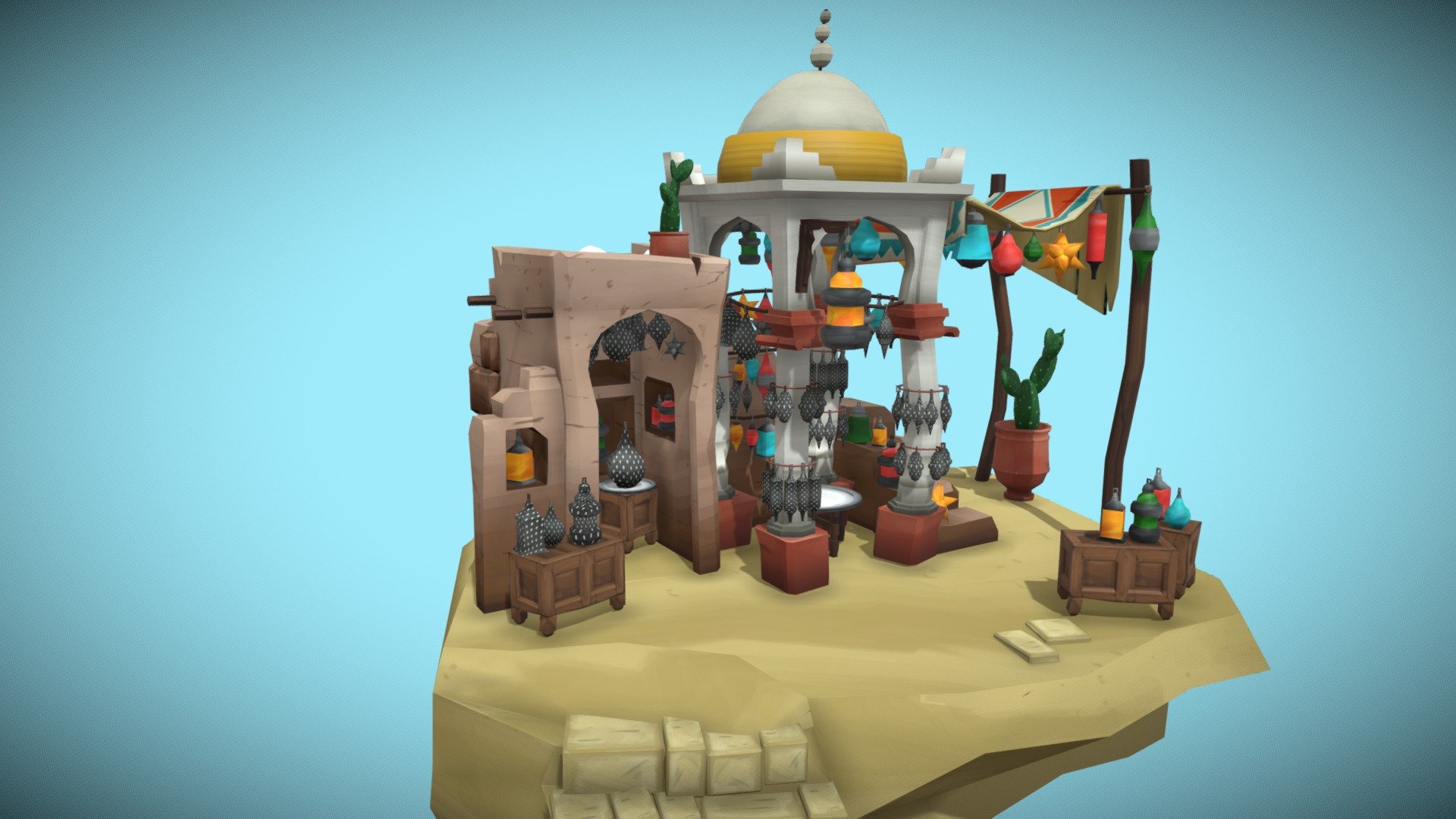 DAE Bazaar - 3D model by Kevin Riley (@kevinriley) [76c4ad9] - Sketchfab