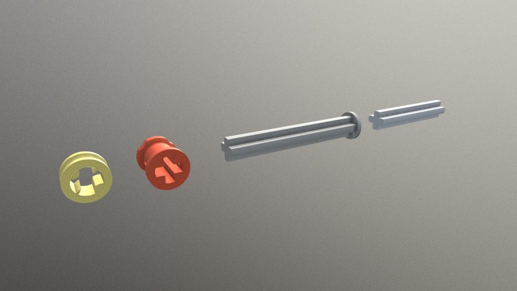 Technic bushing-axle - 3D model by Puppetcamp [76c67a1] - Sketchfab