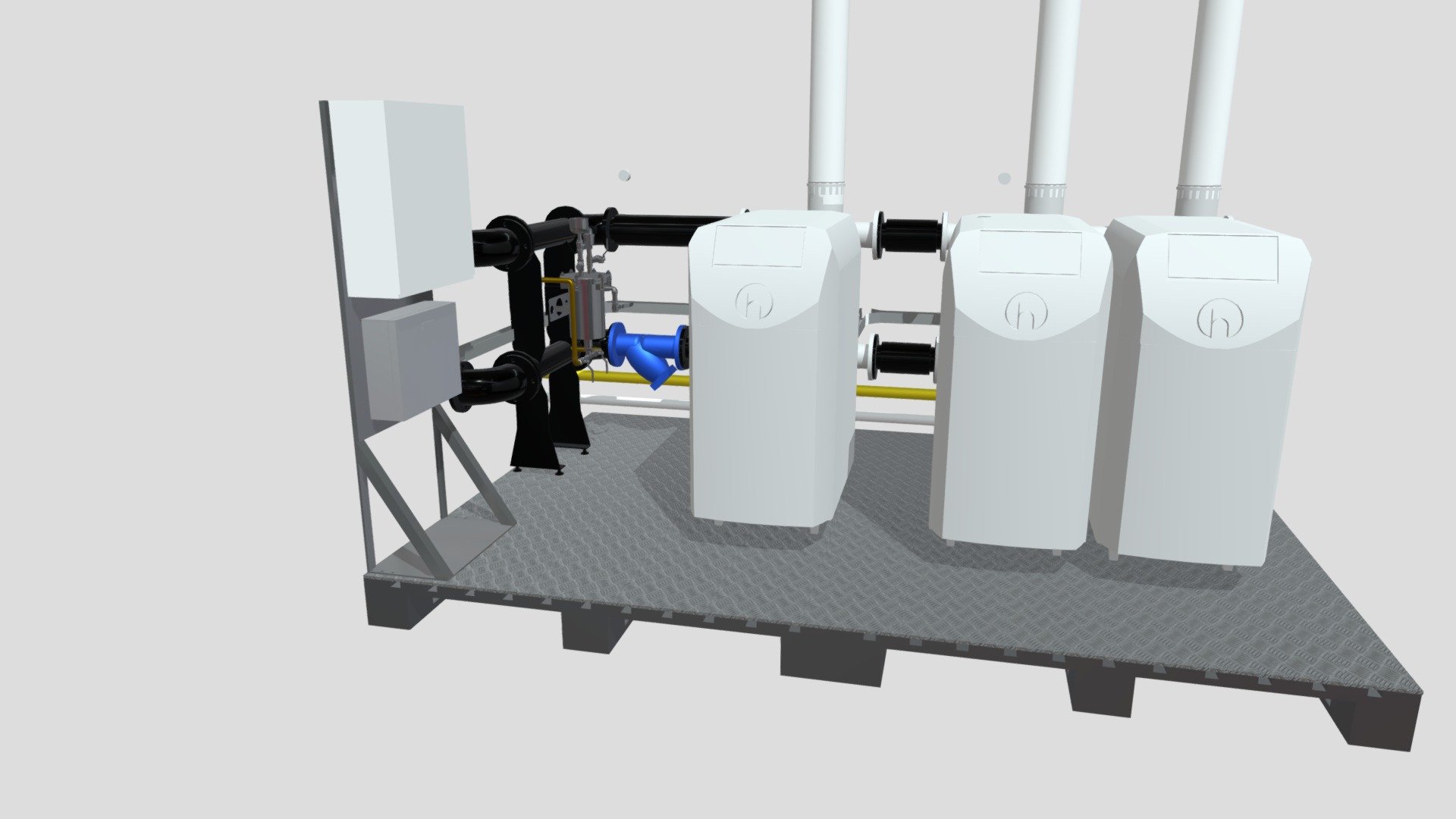 3 Boiler Modular Plantroom - 3D model by bsstechnicalteam [76c92cf ...