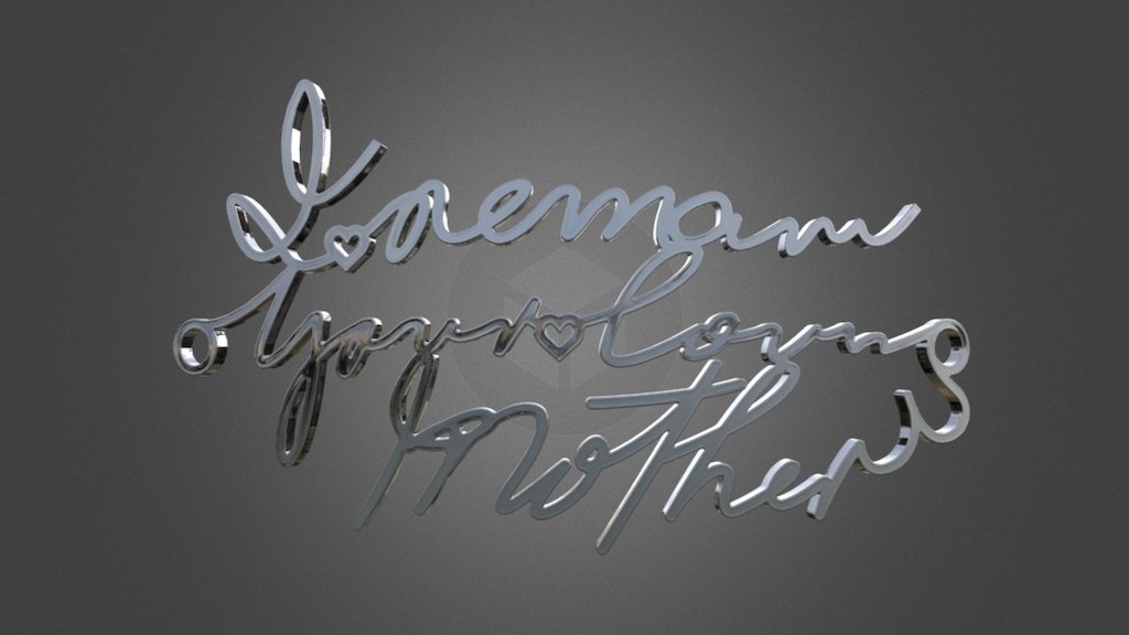 2nd Signature - 3D model by Capture It In 3D (@CaptureMeIn3D) [76c9553 ...