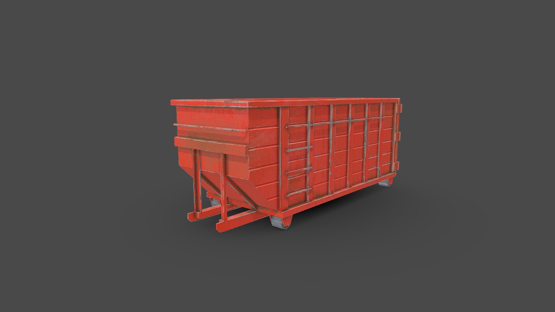Roll Off Dumpster - 3D model by Evan Hiltz (@evan.hiltz) [76ca56c ...