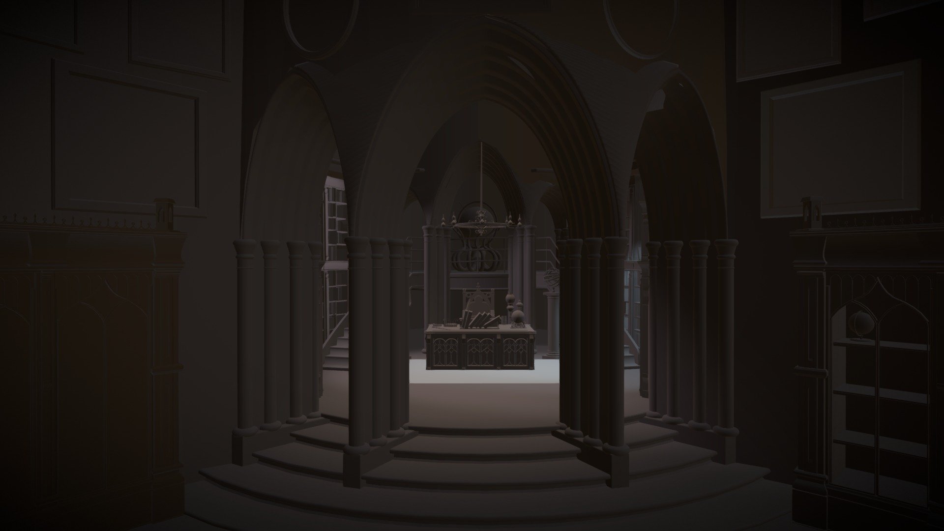 Albus Dumbledore's office - 3D model by LeaLeynia [76caff8] - Sketchfab