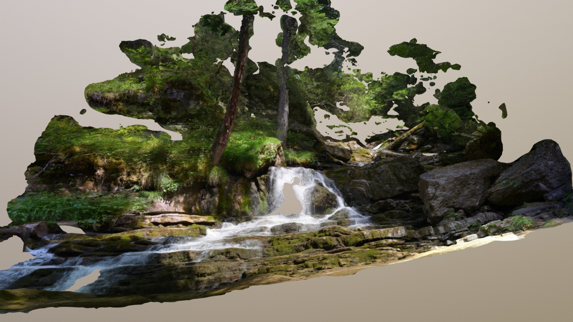 Waterfall - 3D model by erik.lucas [76cb154] - Sketchfab