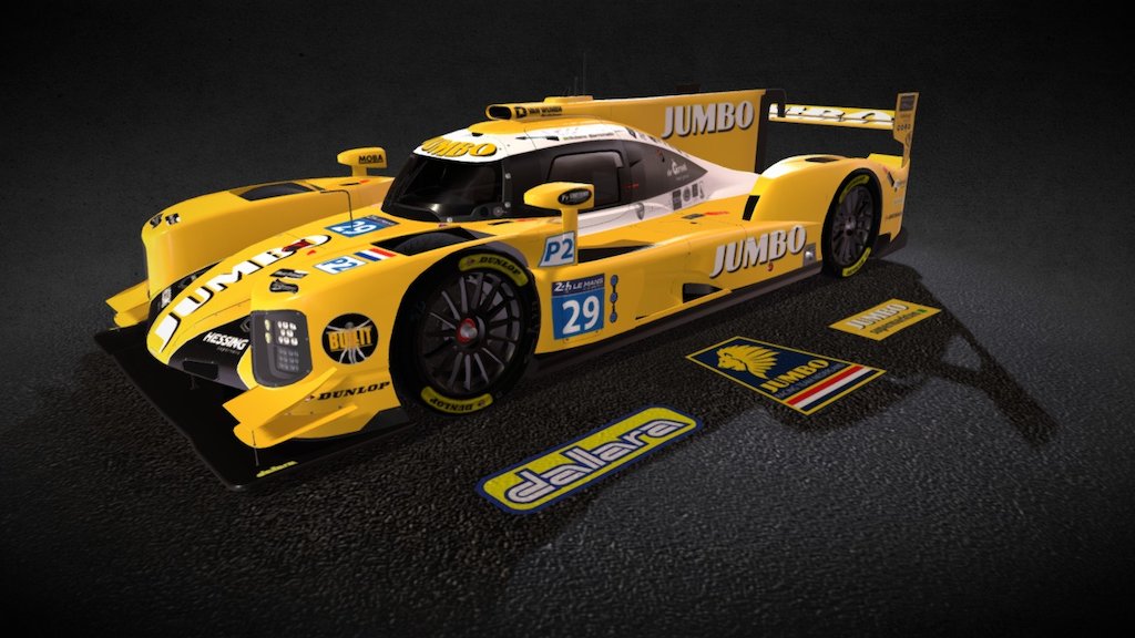 Dallara P217 LMP2 - Racing Team Nederland - 3D model by jdaniel_92 ...
