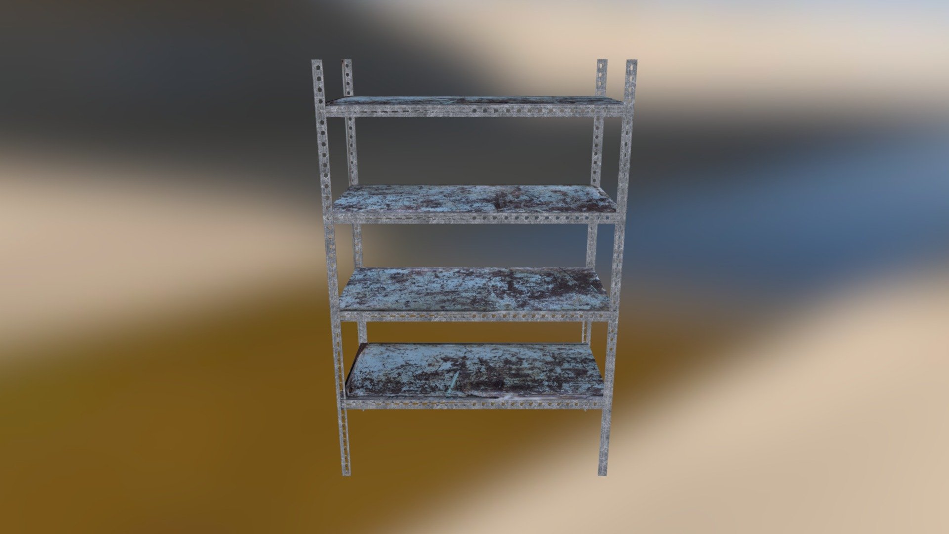 Rusty Metal Shelf - 3D model by NguoiDaiViet [76ced53] - Sketchfab