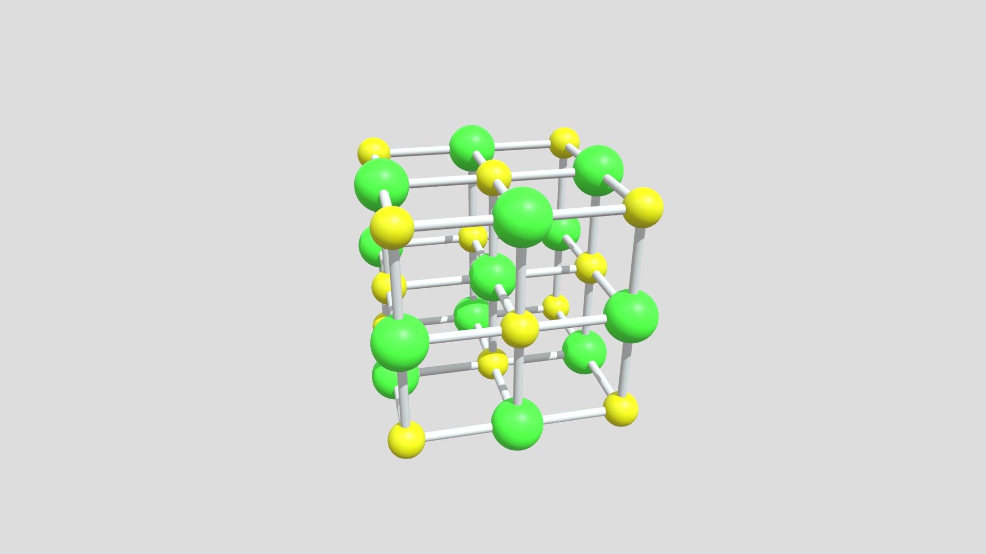 Halite - NaCl - 3D model by iikubo [76cf37c] - Sketchfab