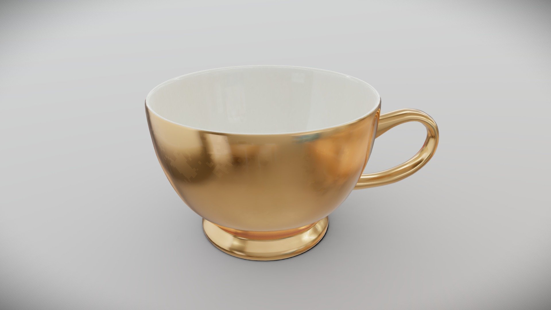 Gold Teacup - 3D model by Render Island (@LRRender.Island) [76d1c0e ...