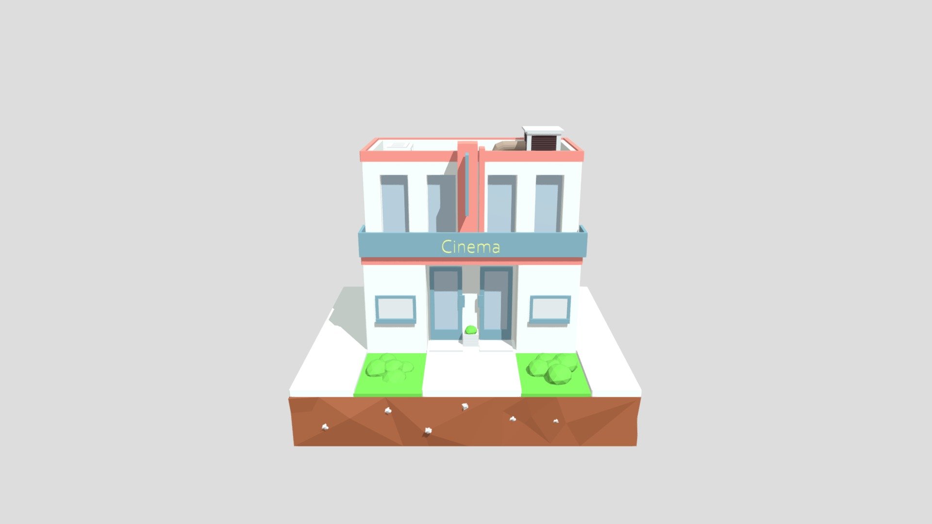 low poly house model - 3D model by anurag3 [76d2bef] - Sketchfab