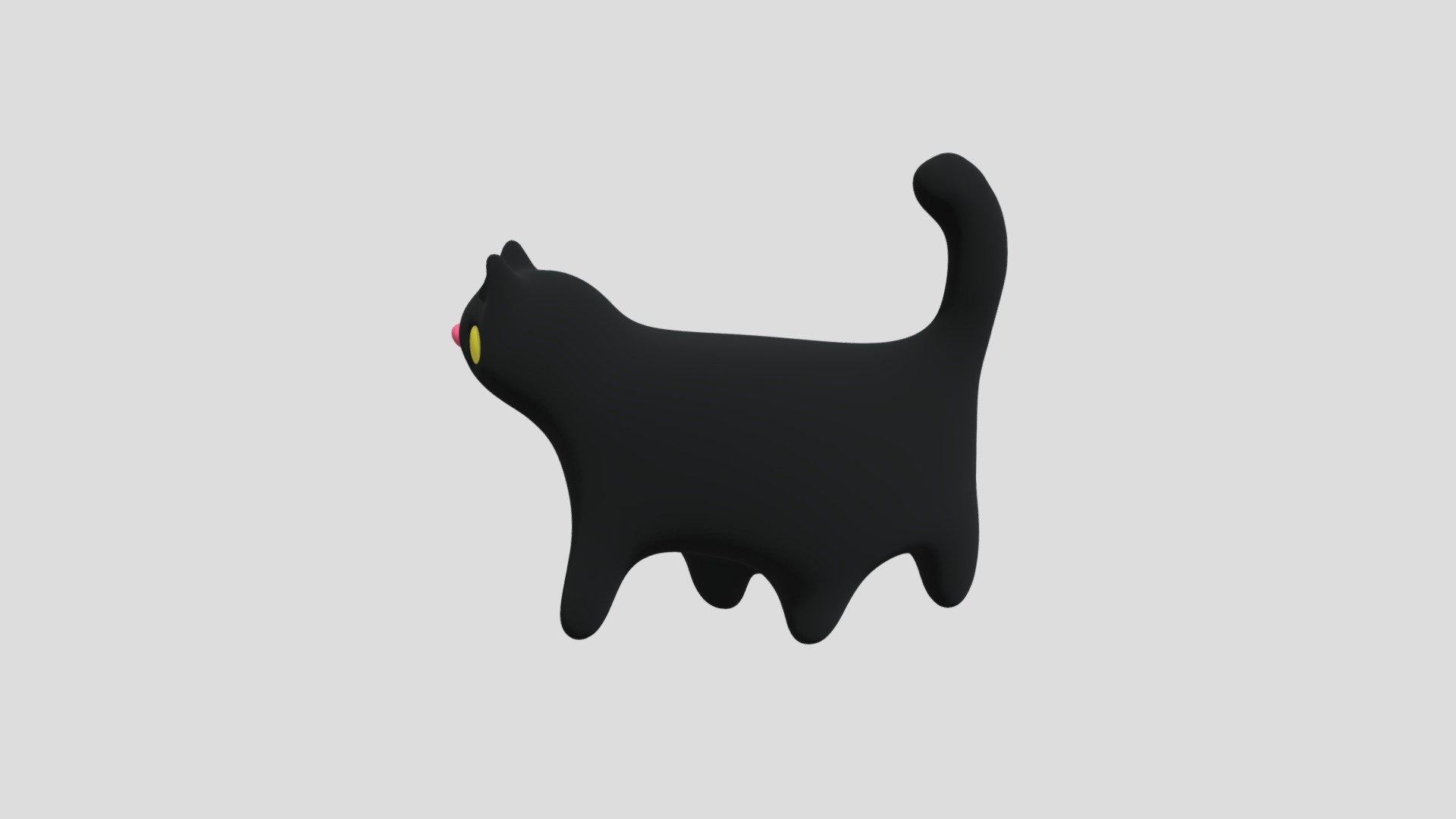 Black Cat - Download Free 3D model by MlgxArt [76d2ea0] - Sketchfab