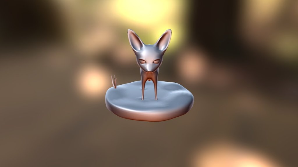 Baby sandfox lowpoly - 3D model by moyinzunza [76d741d] - Sketchfab