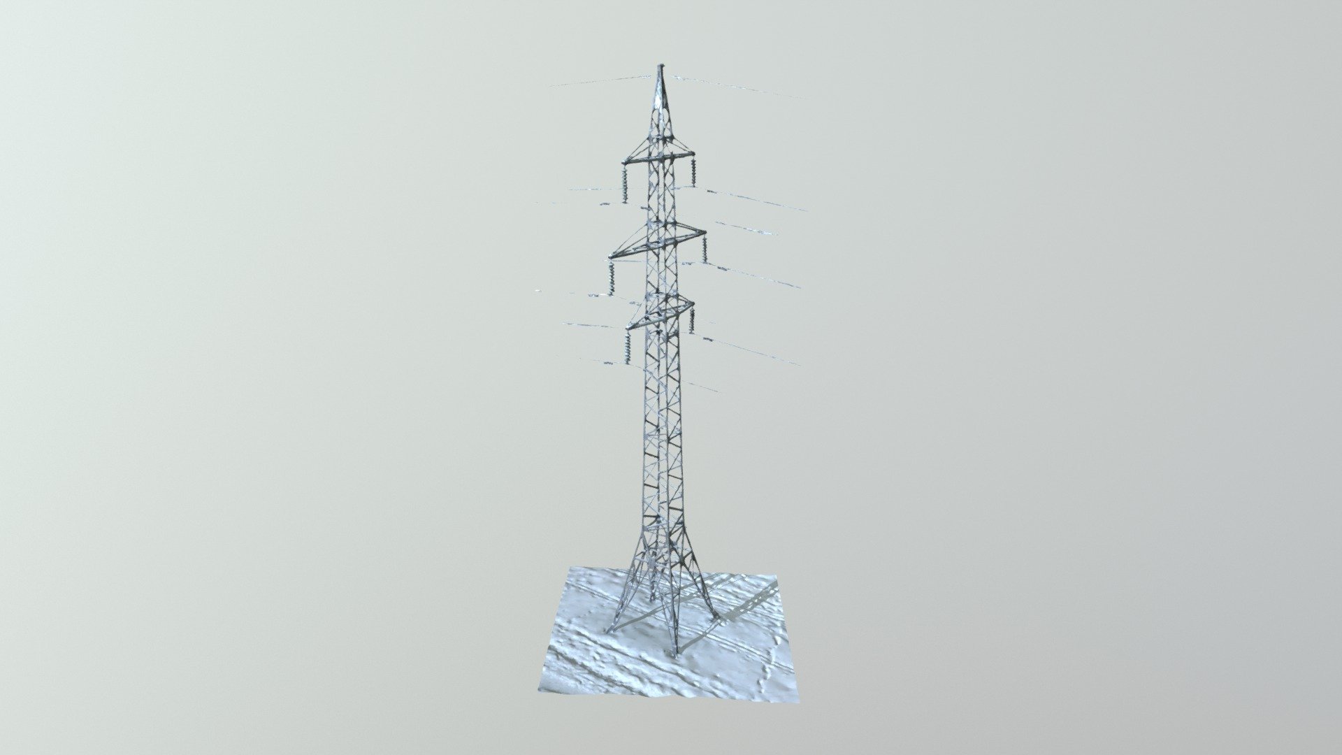 Electricity transmission line - 3D model by Elena Petrova (@petrovaev ...