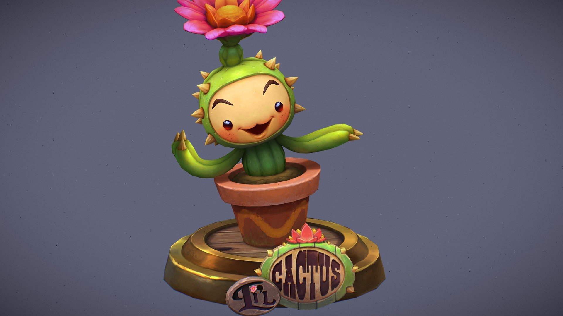 Little cactus - 3D model by Vandolupo [76d8b4a] - Sketchfab