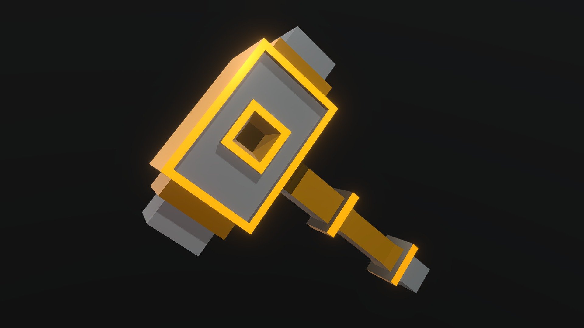Low Poly RPG Hammer - Download Free 3D model by Mesh-Base [76d90d7 ...