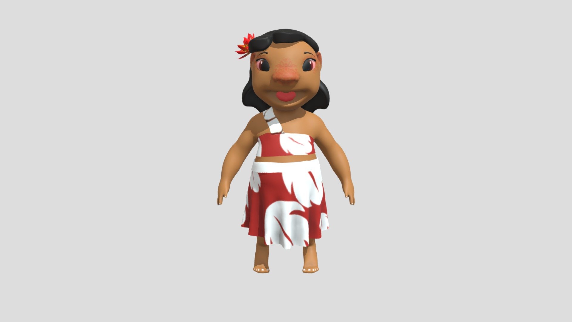 Lilo_low - 3D model by techer.anthony [76dabd8] - Sketchfab