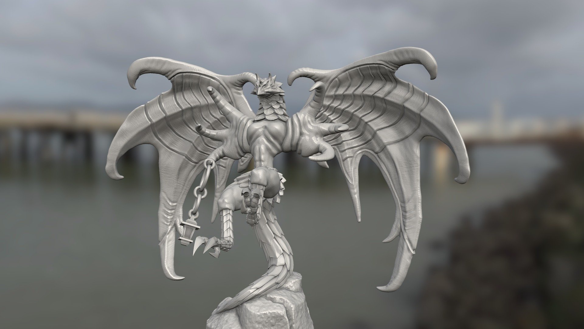 Valefor Final Fantasy D&D Miniature - Buy Royalty Free 3D model by ...