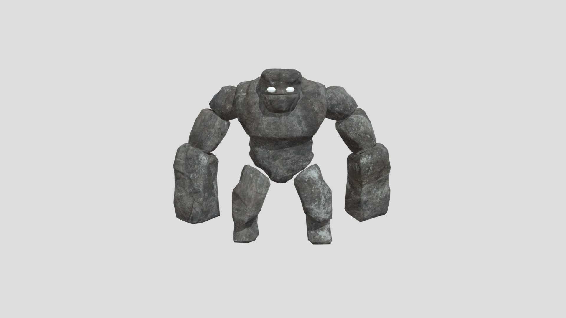 Stone Golem - Download Free 3D model by Mc'Nicko (@nickocraft486 ...