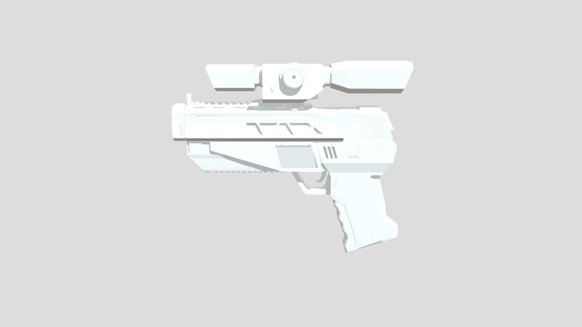 Pistol with Scope - 3D model by BlazedEmber [76e0df2] - Sketchfab