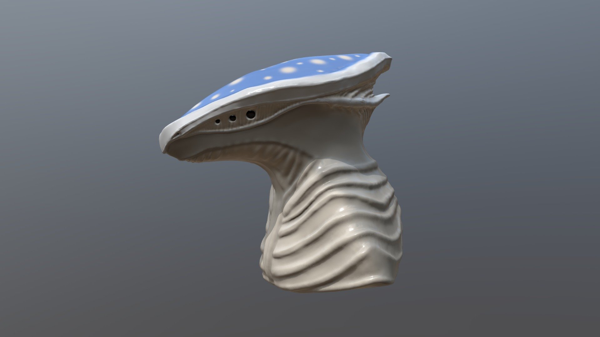 Alien Mushroom Creature Head - 3D model by TwistedAnimations [76e0f62 ...