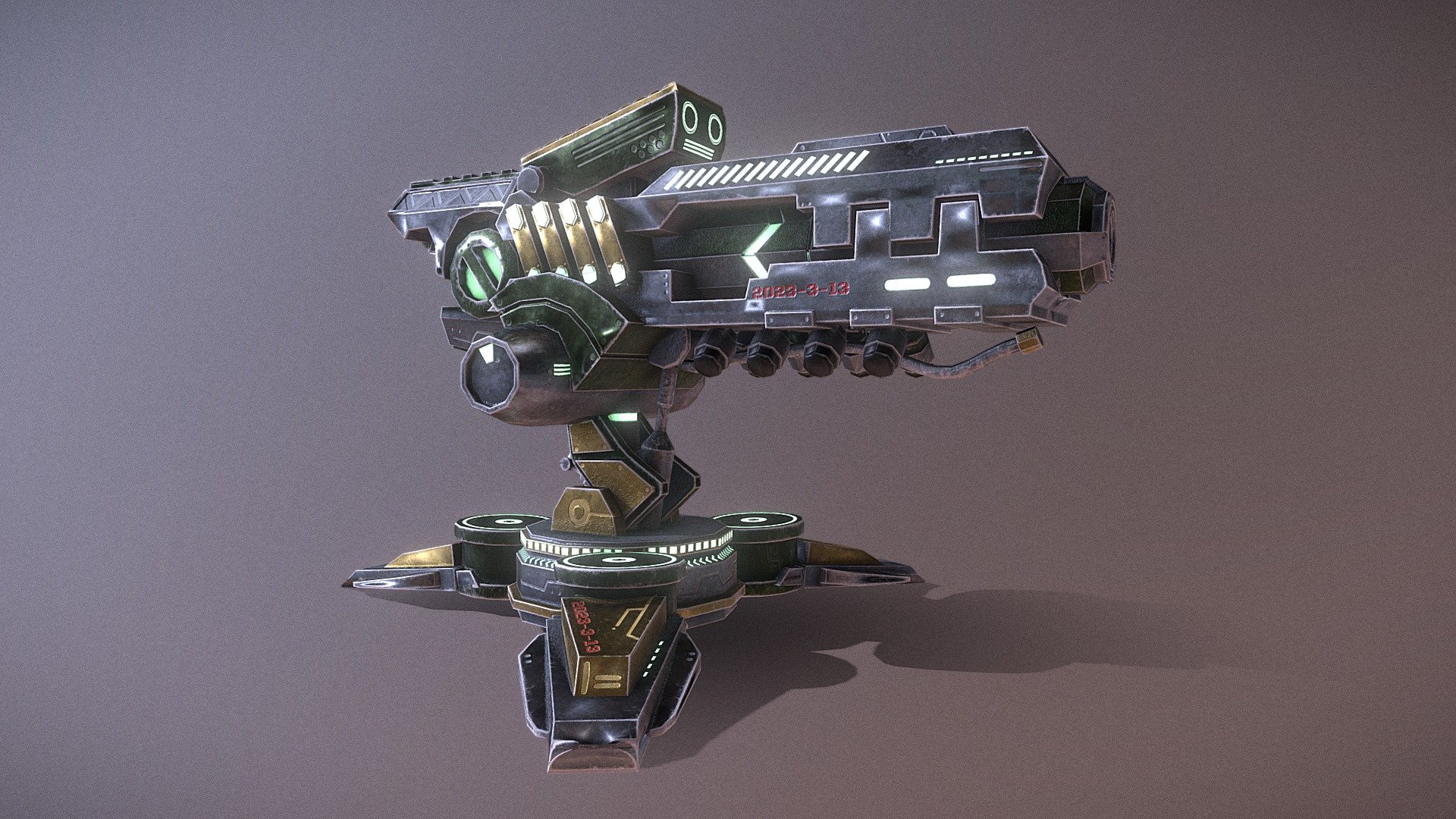 energy gun_animation - 3D model by MagicBean _神奇豆豆 (@magic_bean ...