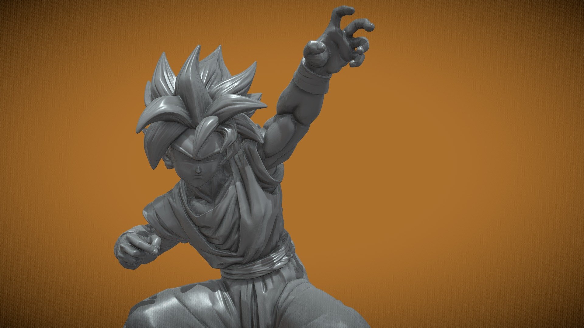 Goku SSGSS - 3D model by FGArt (@gpdraw) [76e28d1] - Sketchfab