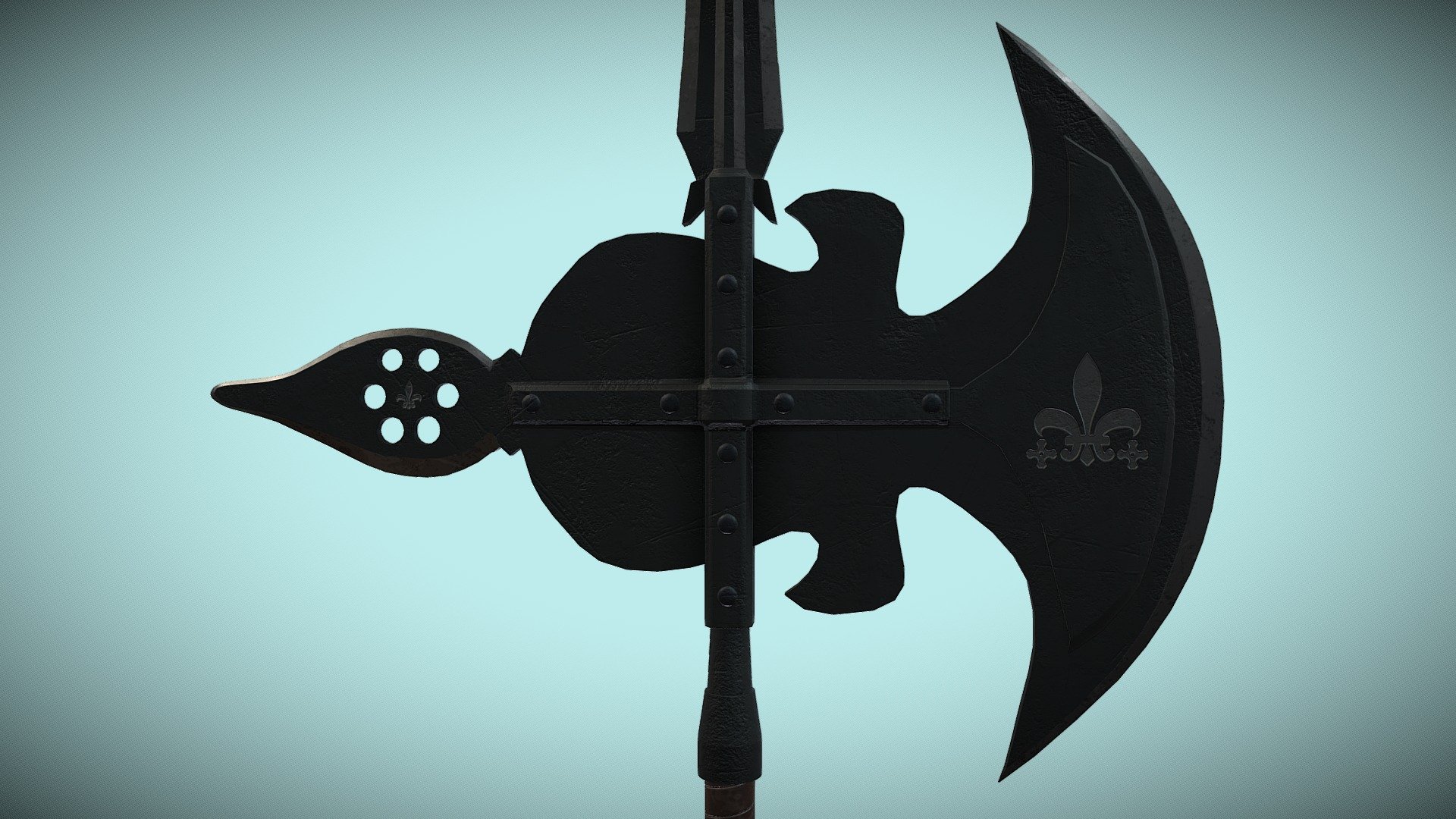 Medieval Halberd Model WIP - 3D model by Shawn Farr (@Zehl) [76e3d04 ...